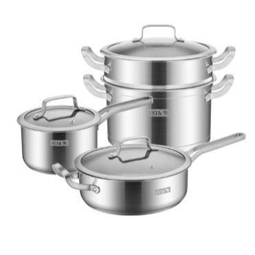 伯尔尼斯BENS-385赫尔斯四件套奶锅、汤锅、煎锅、蒸格