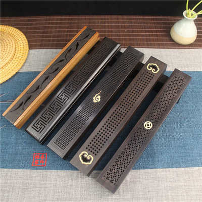 黑檀木卧香炉紫檀线香盒檀香盒木质高级感香熏炉香具熏香器工艺品