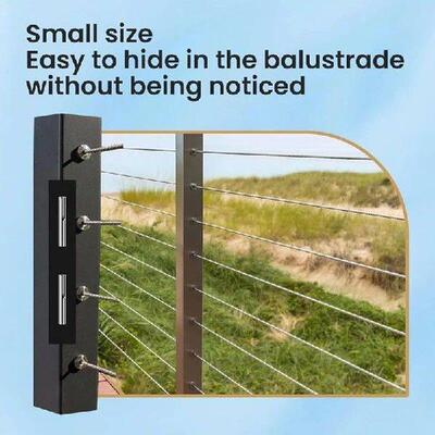 20Pack 1/8In Invisible Cable Railing Kit,Swageless Cable