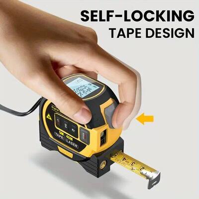 1pc Laser Tape Measure 3 In 1 Digital Tape Measure High Prec