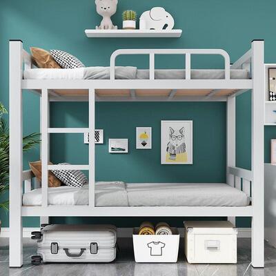 上双下铺铁床双铁层架床人员工见详情宿学舍上下床工人校架子高低