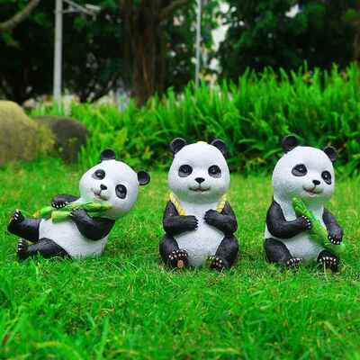 幼儿园仿花真猫摆件别墅园庭院装饰户外林公园JH-0201草坪园熊景