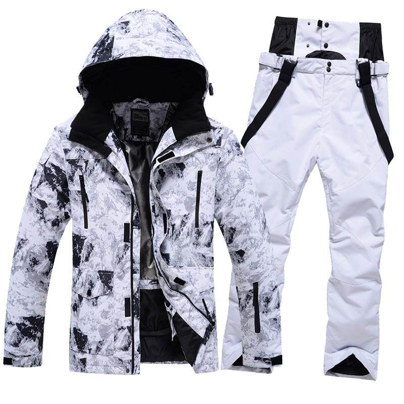 跨界电商滑雪服套装情侣款防风防水保暖单双板滑雪衣裤