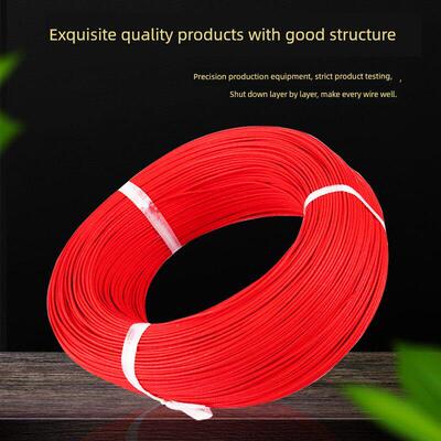 Ul3122编织高温硅酮线-24/22/20/18/16/14 # Awg耐火耐热玻璃纤维