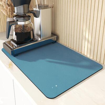 1Pc Absorbent Mat Kitchen Counter Draining Pad Quick Drain