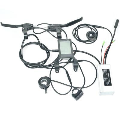 自行车改电动助力车用SW830仪表配36/48V22A控制器500w电机防水