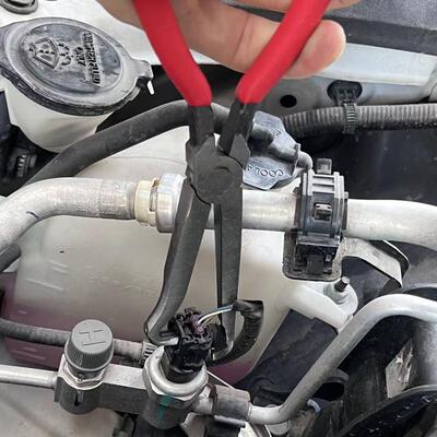 红柄8寸锯齿汽车断电钳工具箱5PC套装跨境新款省力多功能直头弯头