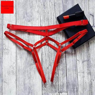 Sexy open panties ladies transparent butt t-strings 开档内裤