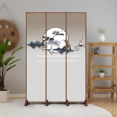 屏风隔断家户玄关风水用入卫生BUX间移动现代厅简约客遮挡简易双