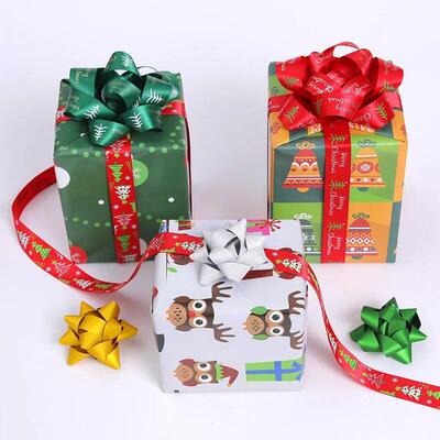 5piece 52x75cm Merry Christmas Decoration Wrapping Gift Wrap
