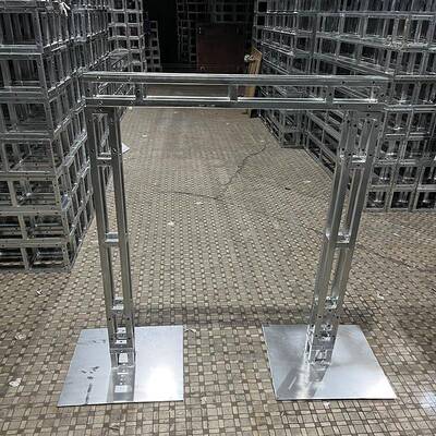 10X10cm桁10X10底架用底座婚庆小行专架固10公分铁板支撑架台舞背