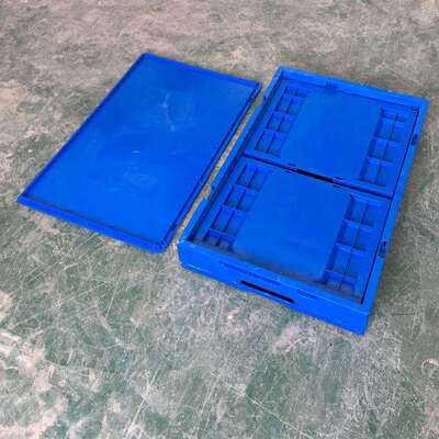 直销4633折叠物流箱600*400*320可节省空间75%加强底强度