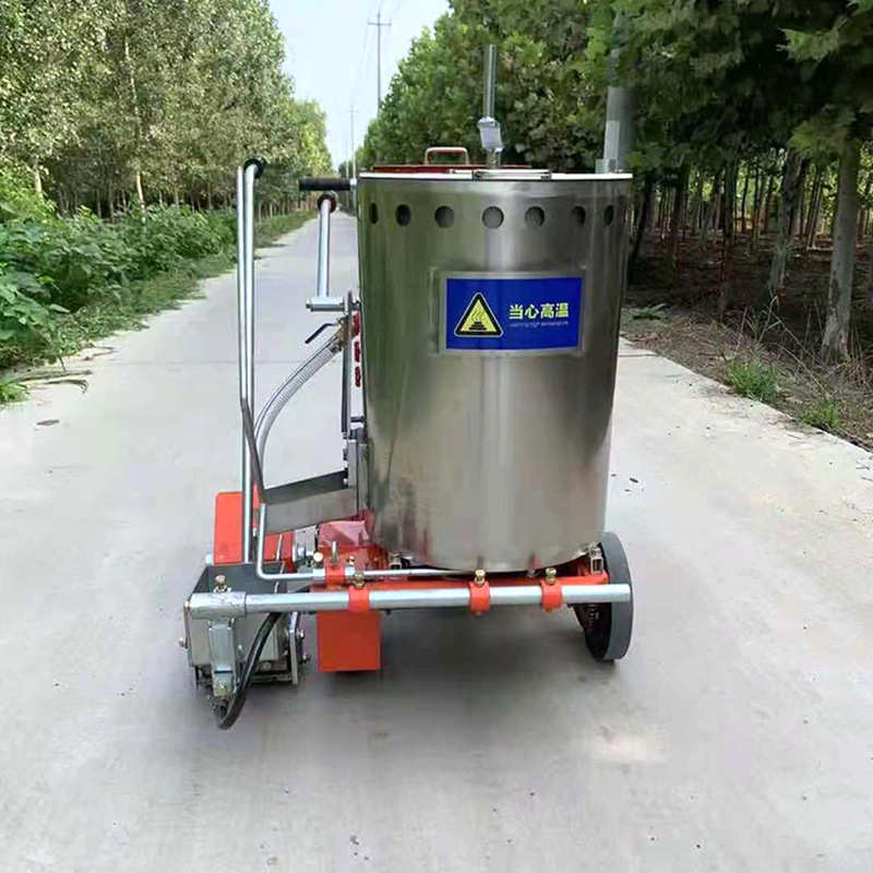 手推式 马路马路停车位车划线机小区热熔小型机划线 画线道路