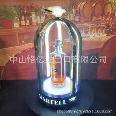 酒现代时尚气氛吧出酒不装饰摆HAD件发光鸟笼酒好看实用锈钢座酒
