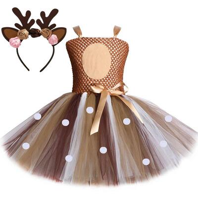 Deer Costume for Girls Halloween Christmas Tutu Dress Reinde