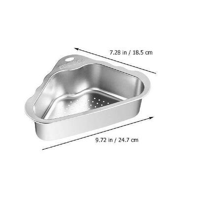 Triangle Corner Strainer Sink Drainer Basket Kitchen