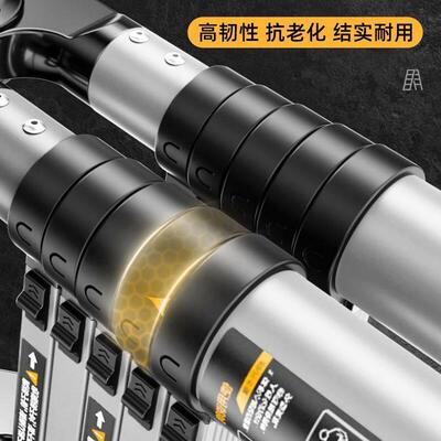 不锈钢子梯升多功能伸缩梯折子降直梯叠DYA438人字梯竹节梯加厚可