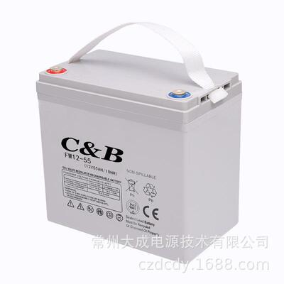 12V55AH免维护胶体太阳能路灯铅酸蓄电池 EPS 直流屏机房备用电源