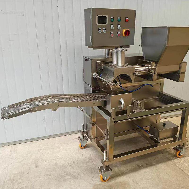 不锈钢汉堡肉饼成型机300型鱼饼成型机全自动圆形牛肉饼成型设备
