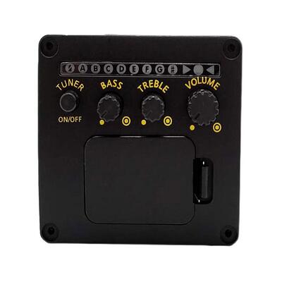 AEQ2T民谣古典木吉他拾音器开孔一体式吉它扩音数码显示电箱