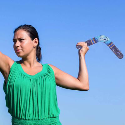 Adult Fun Flying Professional Boomerang Playing Flights Slim