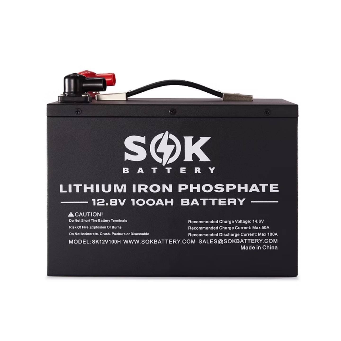 SOK12V100Ah磷酸铁锂游艇房车储能电池 船舶配件房车配件