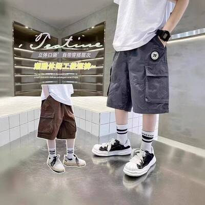 Men's Solid Flap Pocket Cargo Shorts, Loose Casual Fashion