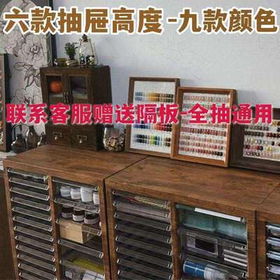 平底VLO美甲店收纳柜烘焙磨具柜4文件柜式抽甲油胶罐装家具抽屉A