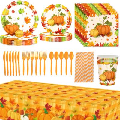 Thanksgiving Day Party Supplies Tableware 感恩节派对用品餐具