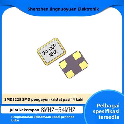 3225 8M12M16M24M25M26M27M27.120M30M32M40MHZ无源贴片晶振xtal