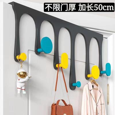 G5U门后挂衣钩静音通用免打孔不限门厚卧室门卫生间门后挂钩加厚