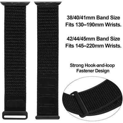 Nylon Strap For Apple Watch Band Ultra 9 8 7 SE 6 5 3 38MM 4