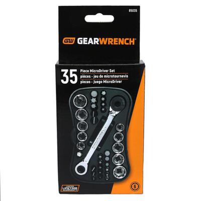 GEARWRENCH 35件套1/4 棘轮扳手套筒套装 85035