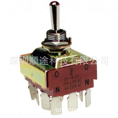 NKK十二个脚三档钮子开关S43