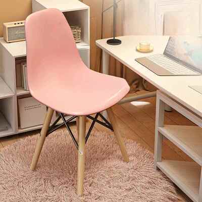 卧室书桌椅靠实木餐桌椅家子卧室桌椅21345伊椅姆斯椅子餐用北欧