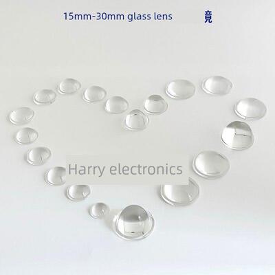 光学玻璃平凸透镜15MM/18/20/22/23/28/30mmLED玻璃透镜物理教学