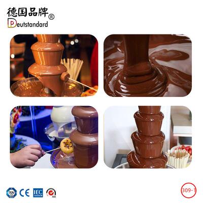 巧克力喷泉机六层巧克力喷泉机巧克力巧融塔加瀑FEW热克力布机淋