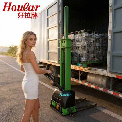 深圳好拉半电动自体登高车SDYG随车叉车轻便便携式装卸货电动叉车