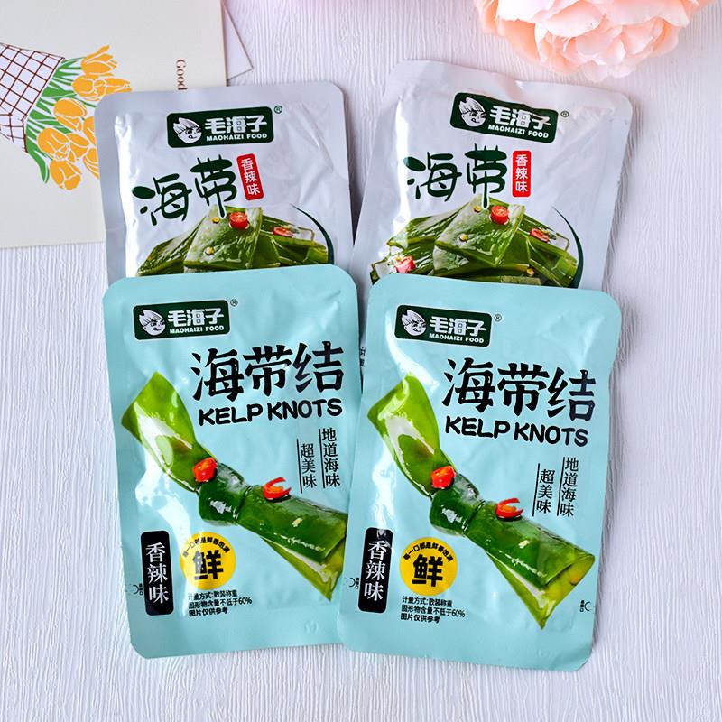 毛海子海带毛海子海带结香辣味小菜解馋休闲 零食品小吃剁椒味莴