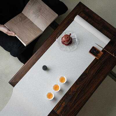 一造式物CX-5622品中防水茶茶席干泡垫子茶台布艺长款桌布茶桌垫