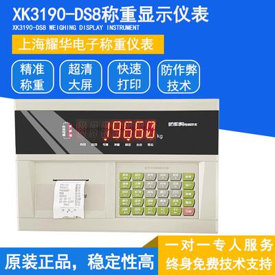 上海耀华XK3190-DS8P/大地磅汽车衡仪表/DS8数字仪表称重防作弊