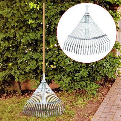 Garden Leaf Rake Garden Camping Rake High Carbon Steel