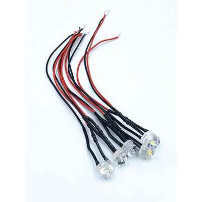 8mm草帽0.5W带丝灯珠超亮Led3V5V9V12V24V110V220V设备电源信号