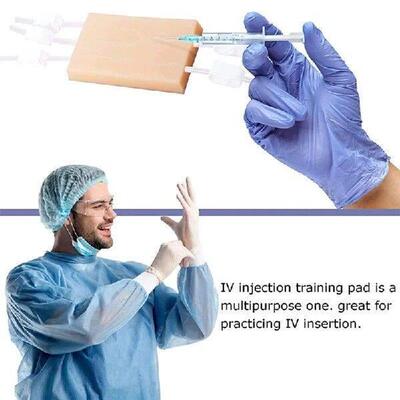 IV Injection Training Pad Model,Silicone Human Simulated