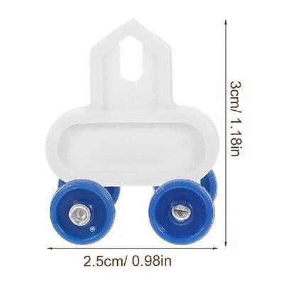 20pcs Curtain Track Rollers Drapery Rail Glider Curtain
