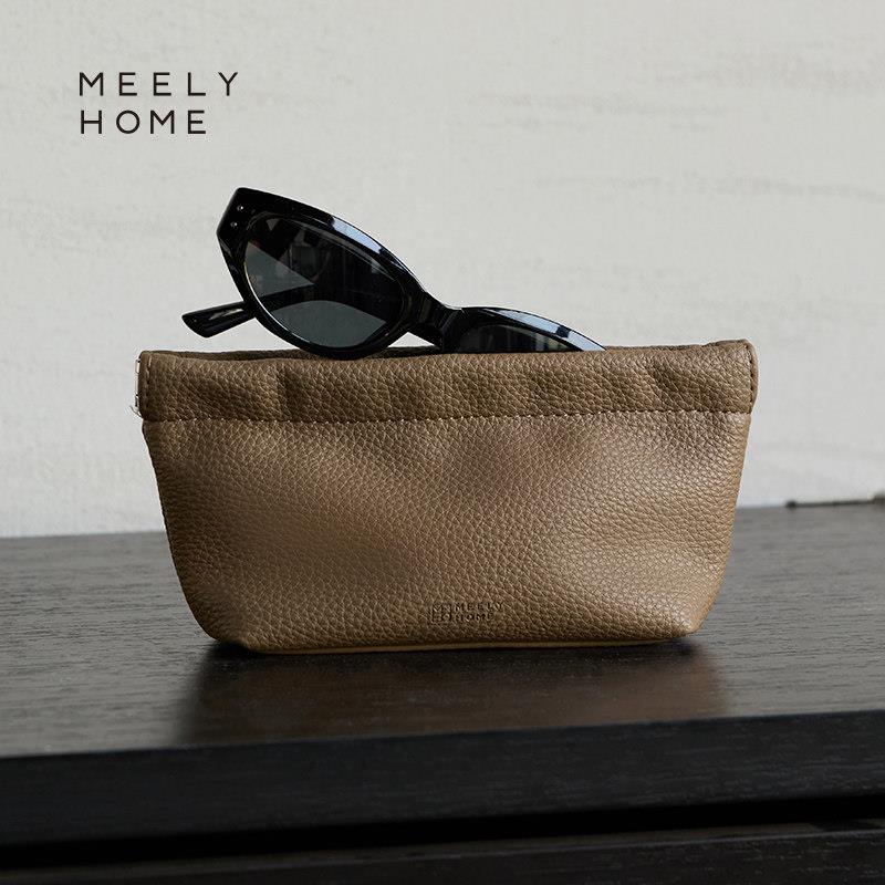 meelyhome弹簧片眼镜收纳包抗压可携式眼镜袋高级太阳眼镜太阳眼