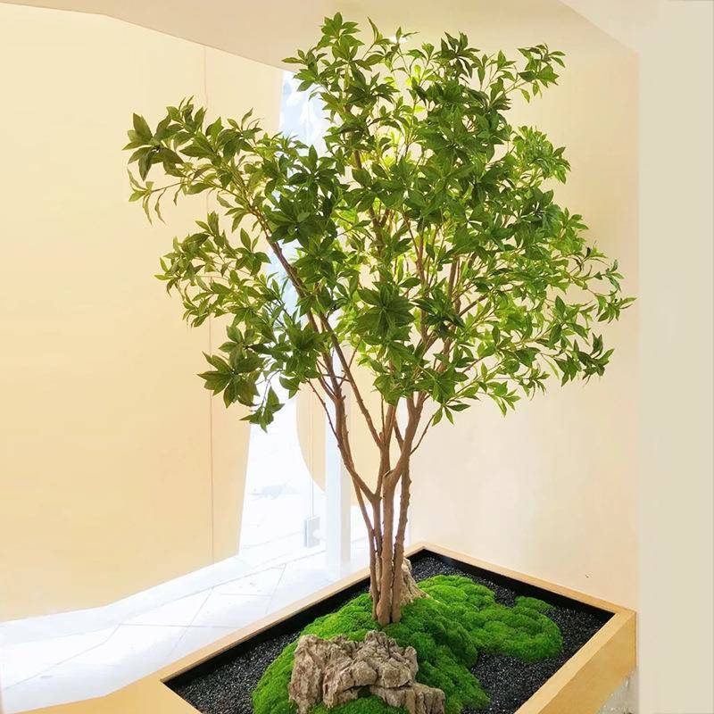 仿真马醉木植物造景室内橱景窗0803饰装树仿生植大型假树简绿约观