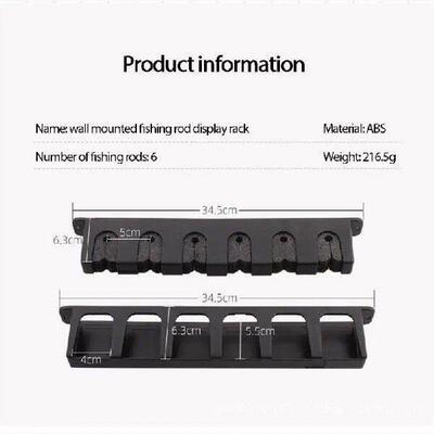 Fishing Rod Holders 6-Rod Rack Vertical Pole Holder Wall