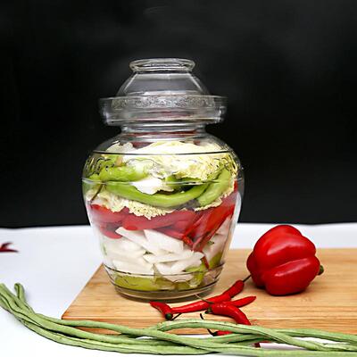 Large Capacity Kimchi Jar Thickened Glass Home-use Pickling