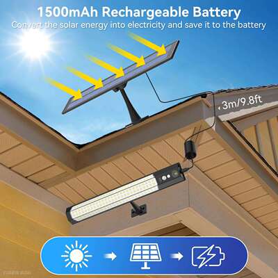 私新款户遥控一拖二太阳能灯模室景观庭院花园灯VYV露营L外ED吊外